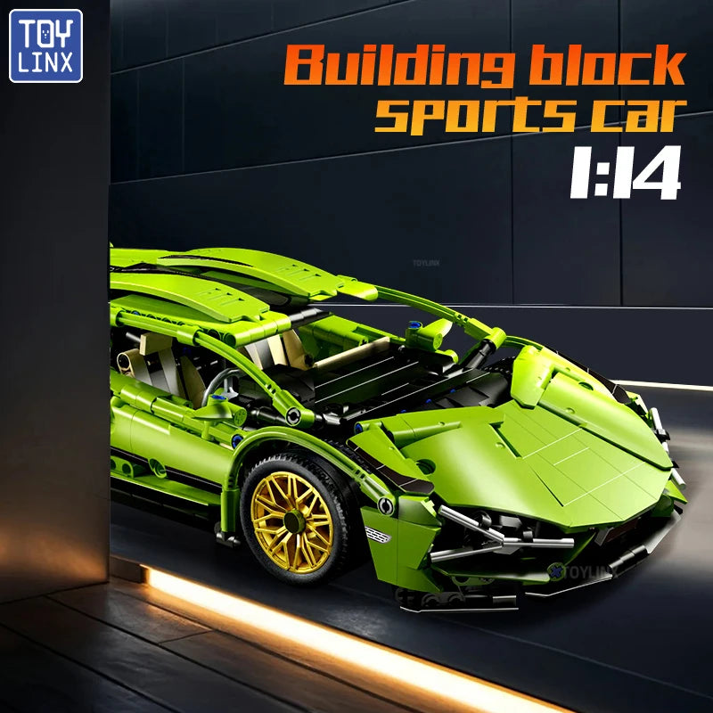 ToylinX Technical Building Blocks Racing Sport Car Speed Vehicle Model ...