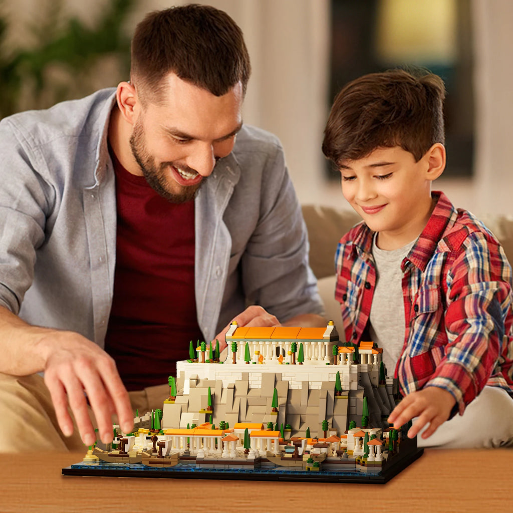 Architectural landmark Acropolis Castle building blocks toys, display ...